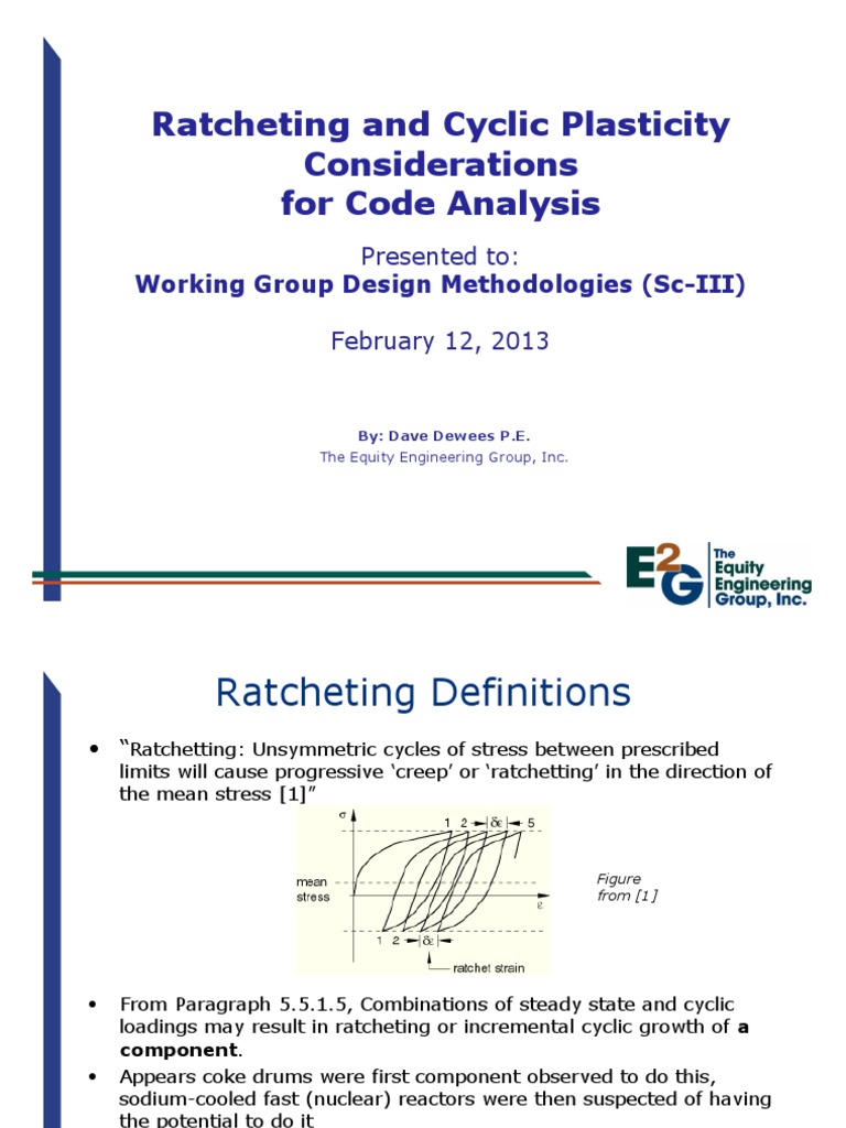 Ratcheting | PDF | Elasticity (Physics) | Yield (Engineering)