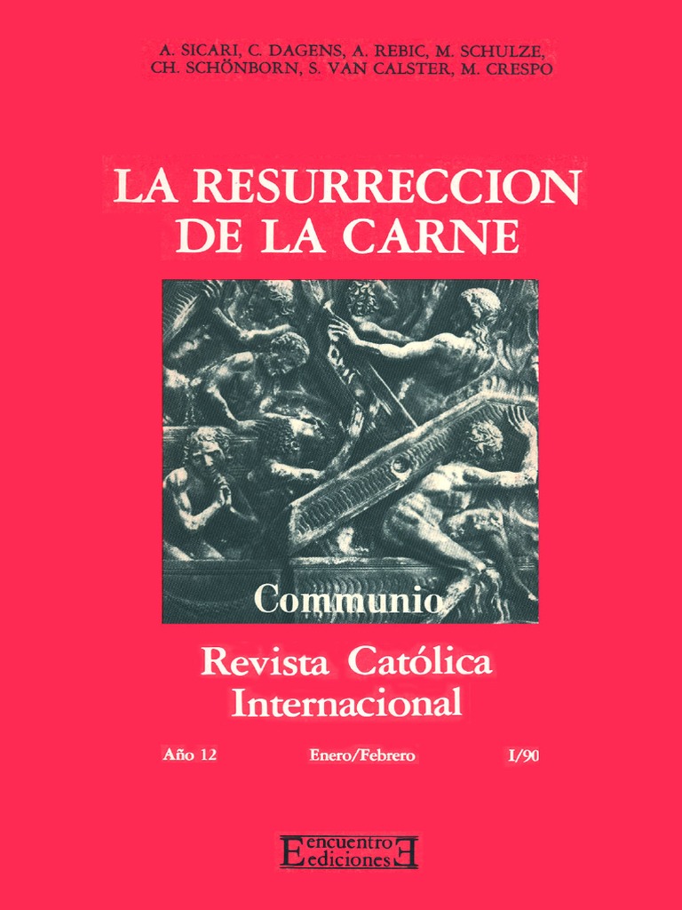Revista COMMUNIO La Resurreccion de La Carne | PDF