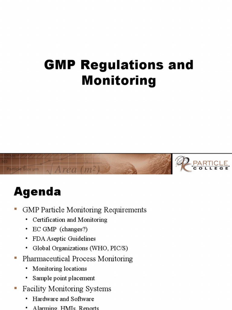 GMP Particle Monitoring Requirements and Systems | PDF | Pharmaceutical