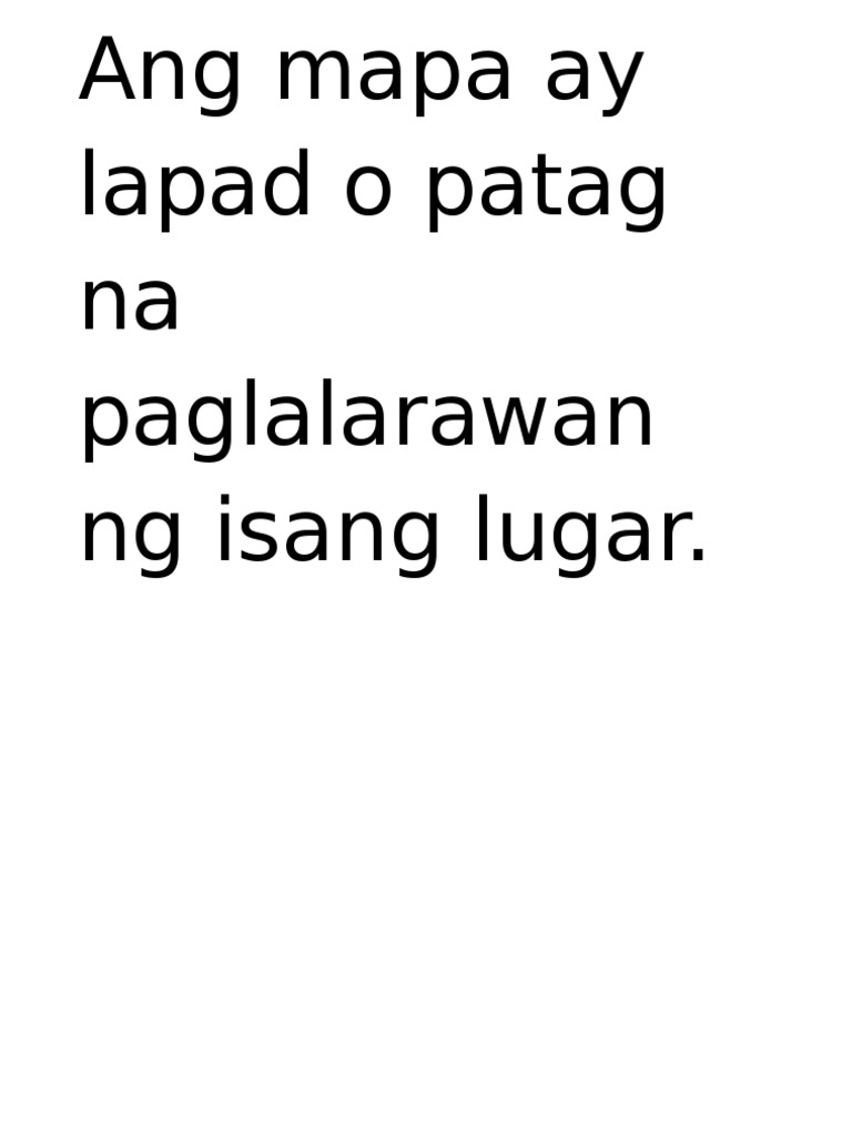 Mapa at Direksyon | PDF