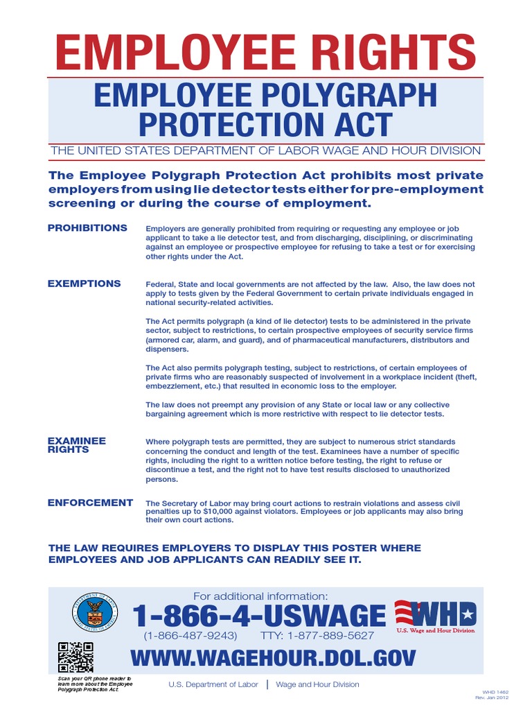 Employee Polygraph Protection Act Guide | PDF