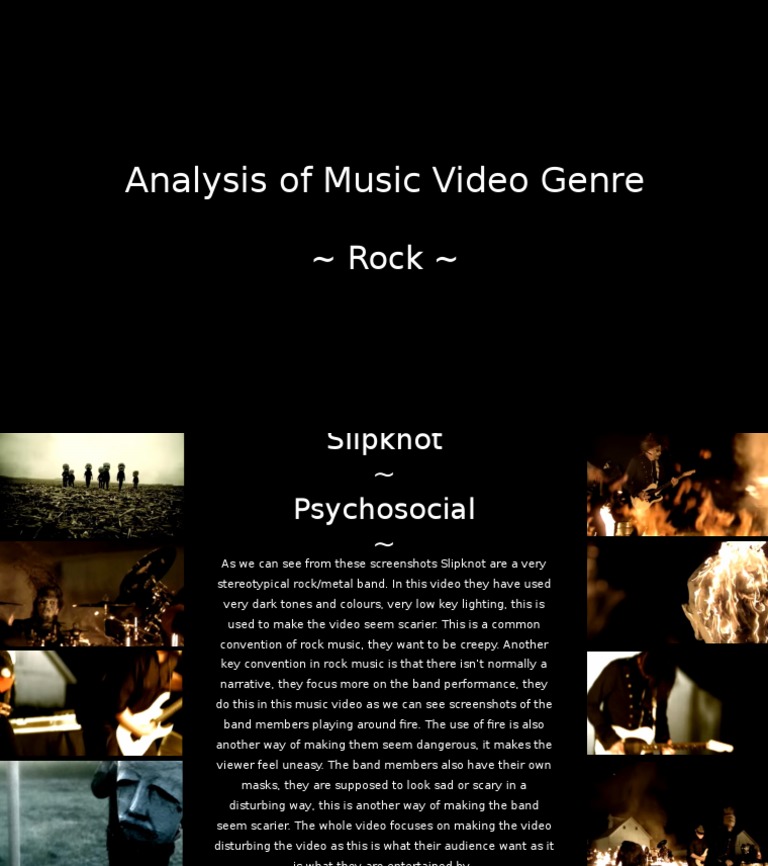Analysis of Music Video Genre | PDF