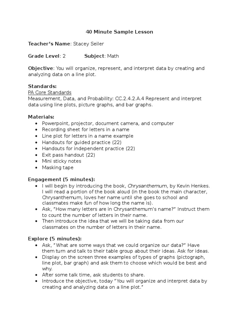 Lesson Plans | PDF | Cognition | Learning