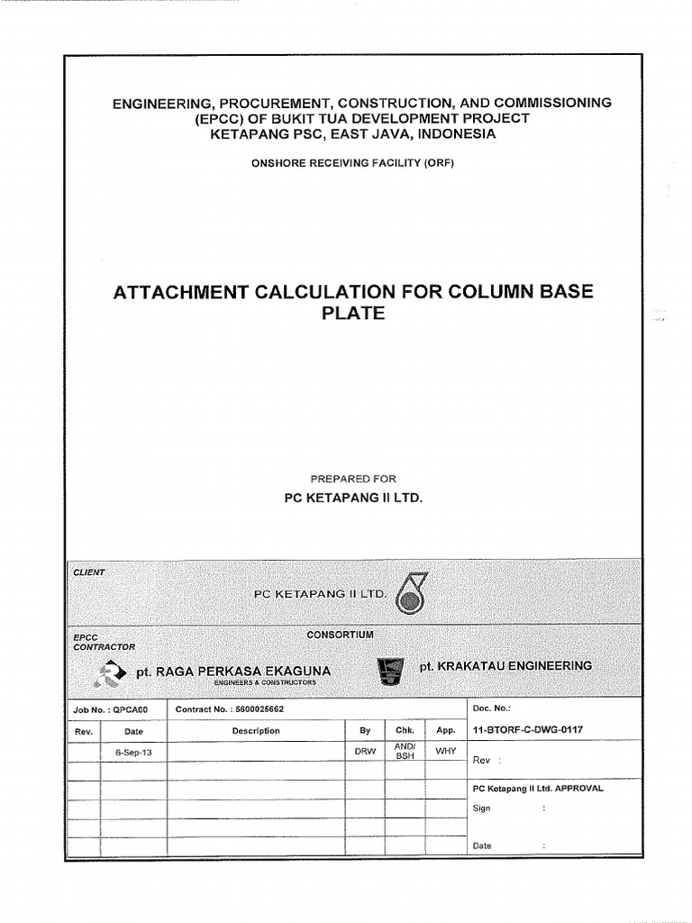 Calculation For Column Base | PDF