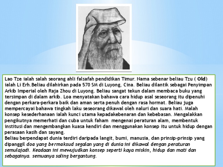 Tokoh Falsafah Timur Lao Tze | PDF