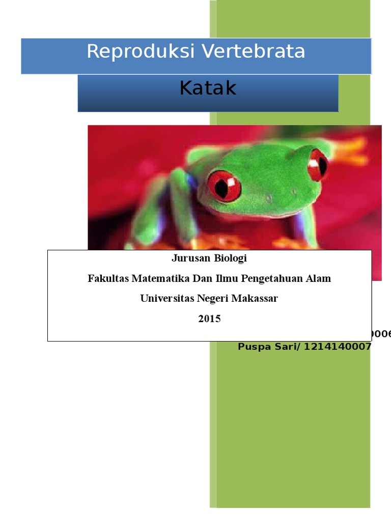 Makalah Reproduksi Katak | PDF