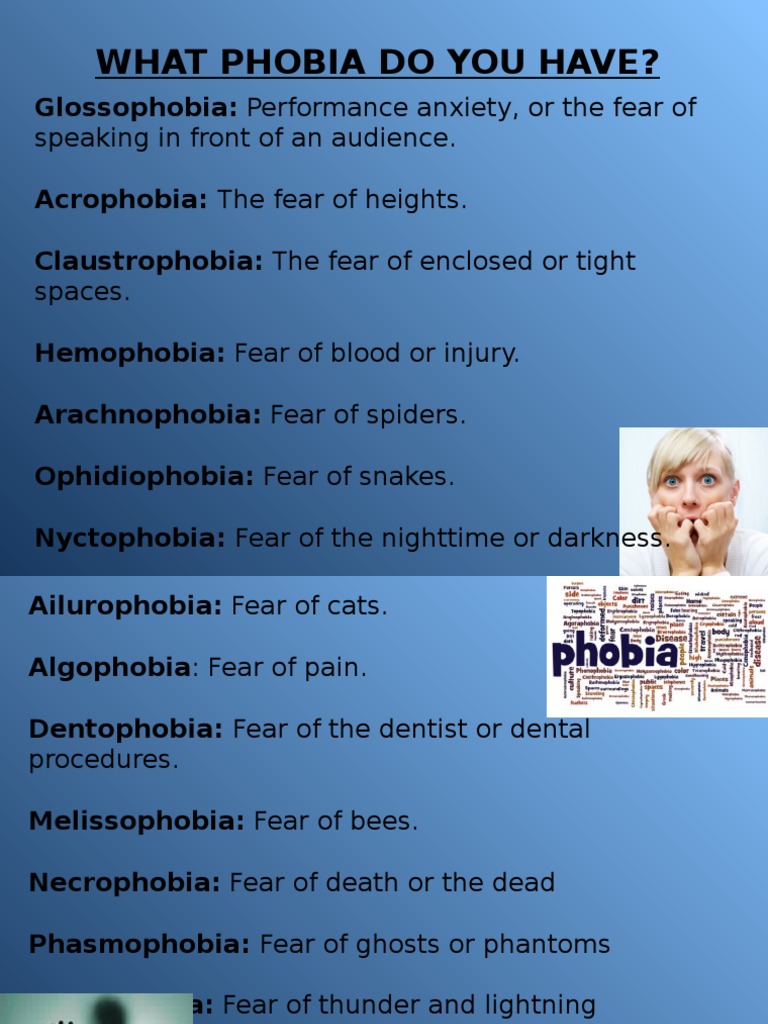 What Phobia Do You Have | PDF