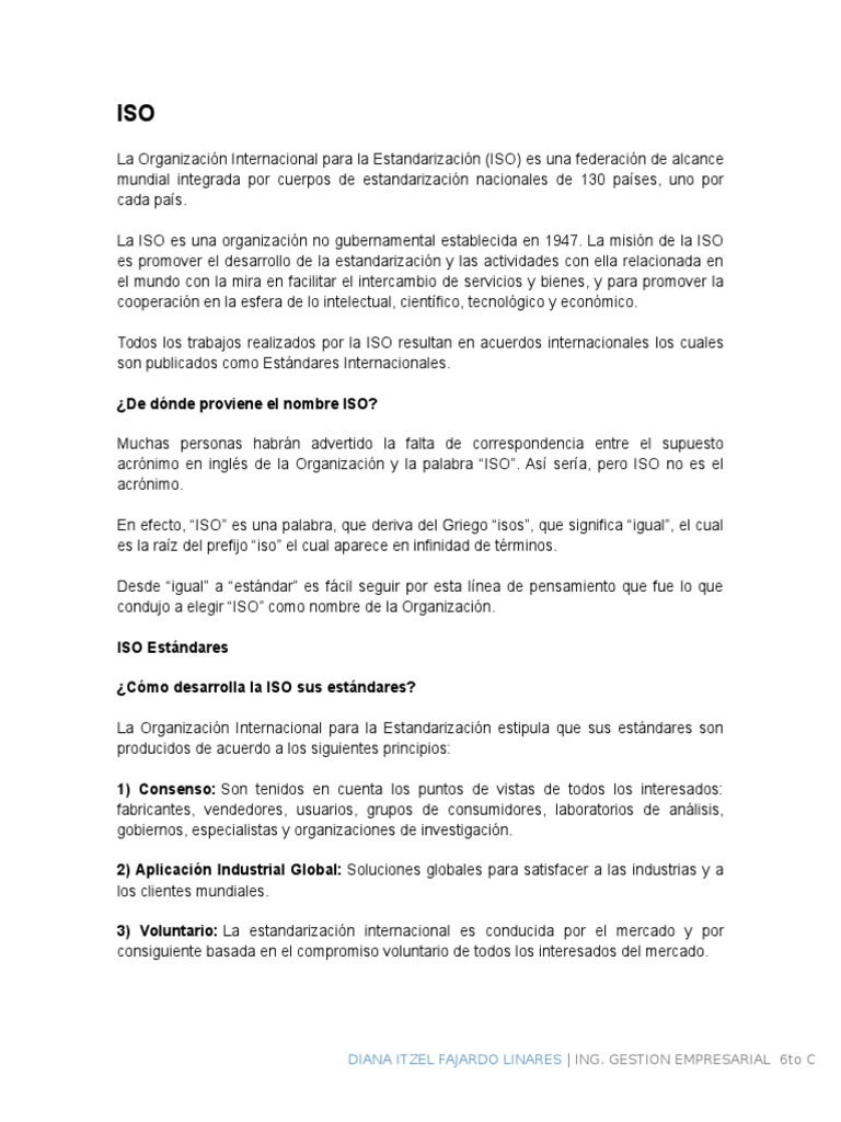 Historia de La ISO, ISO 9000 | PDF | Evaluación | Science