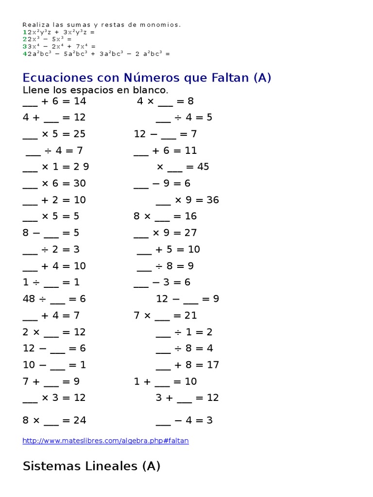 Algebra 3 | PDF | Álgebra | Enseñanza de matemática