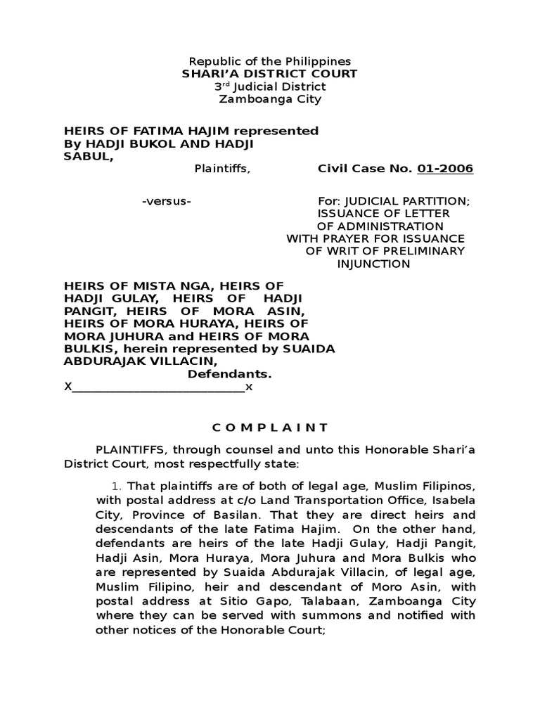 Complaint and Answer Edit | PDF | Injunction | Lawsuit