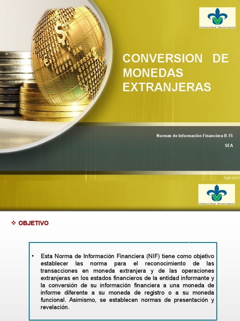 Normas para Conversión de Monedas Extranjeras | PDF