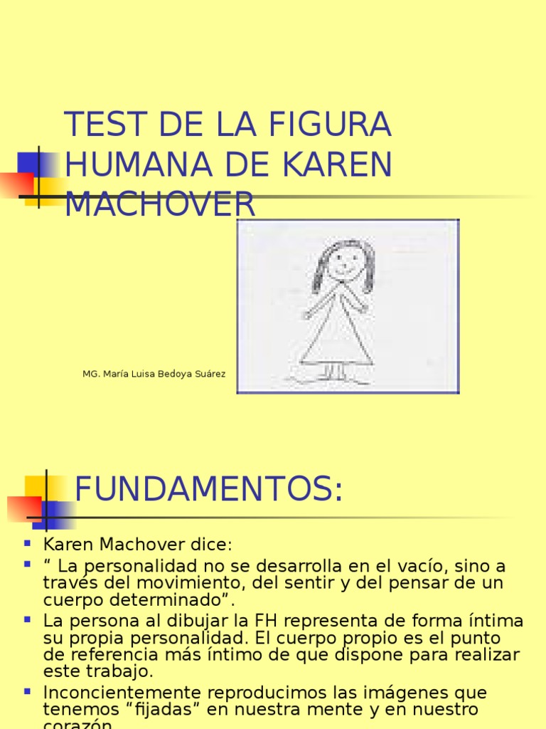 Test de La Figura Humana de Machover | PDF | Imagen | Adultos