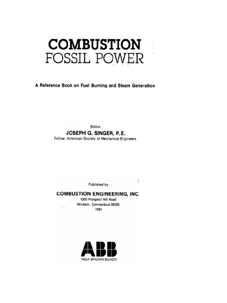Combustion Fossil Power PDF | PDF