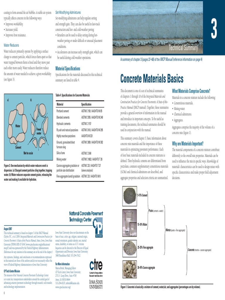 Concrete Materials Basics: Technical Summary | Download Free PDF ...