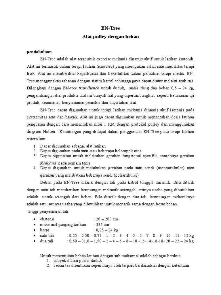 EN-tree Pulley | PDF