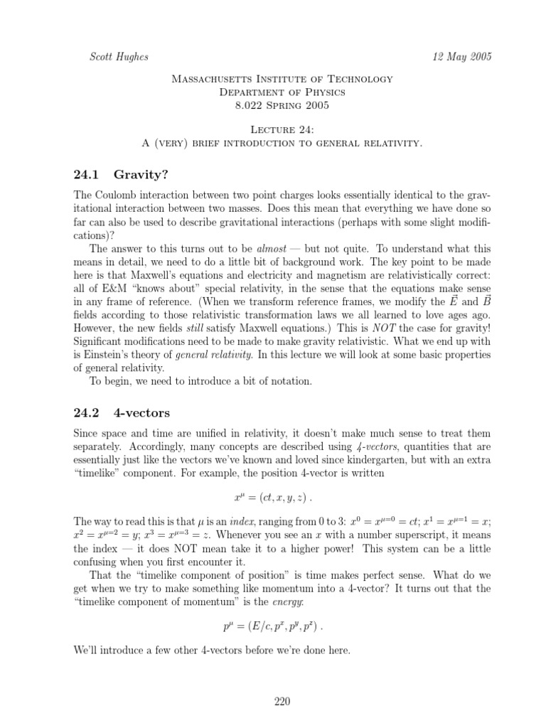 Relativity Theorem | PDF | General Relativity | Gravity