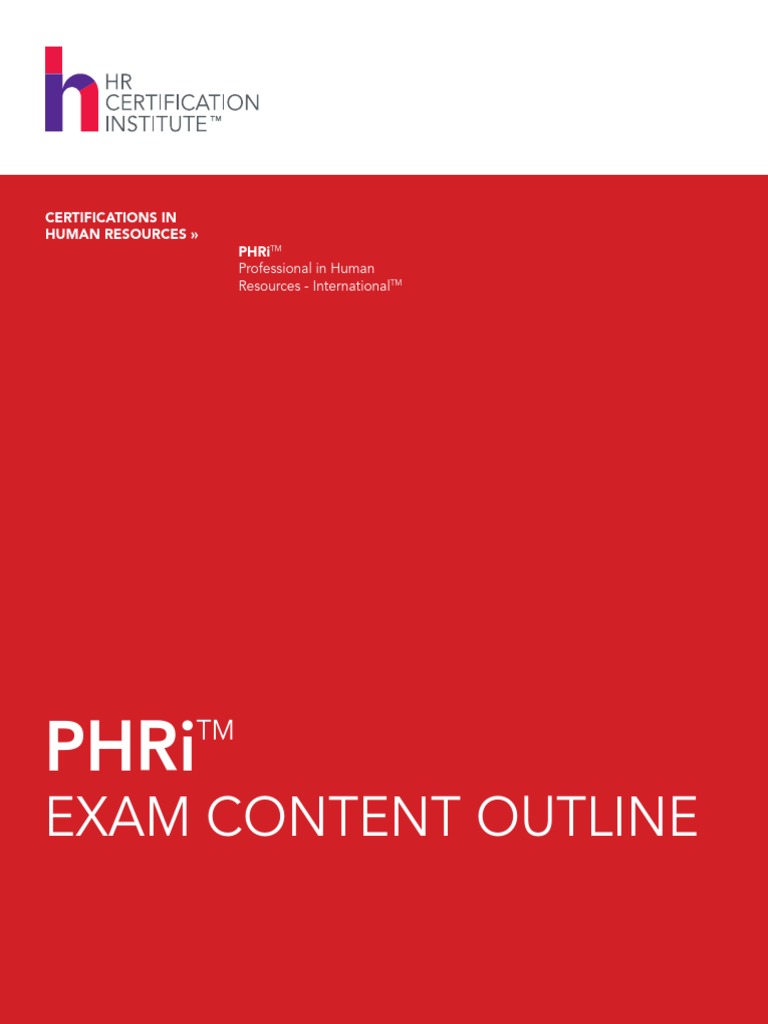 Final Phri Exam Content Outline | PDF | Recruitment | Employee Benefits
