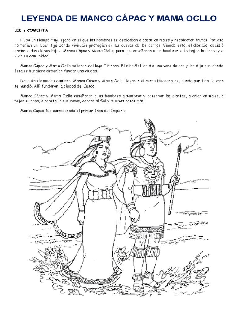 Leyenda de Manco Cápac y Mama Ocllo | Imperio Inca | Perú
