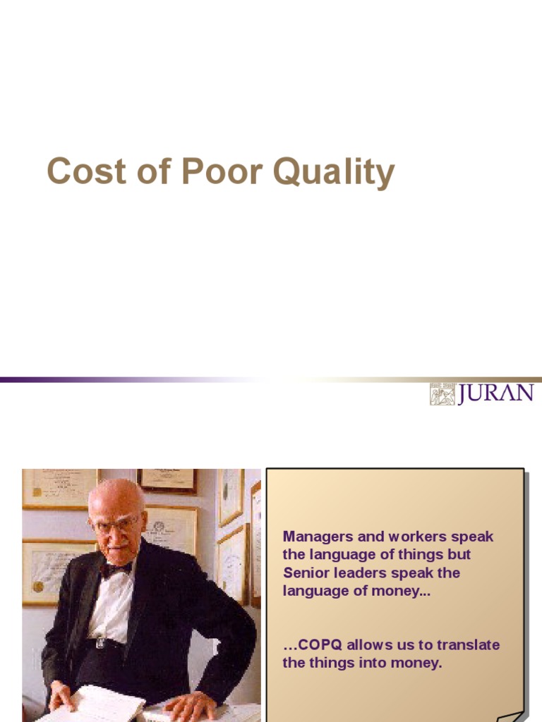 Cost of Poor Quality | PDF | Quality (Business) | Profit (Accounting)