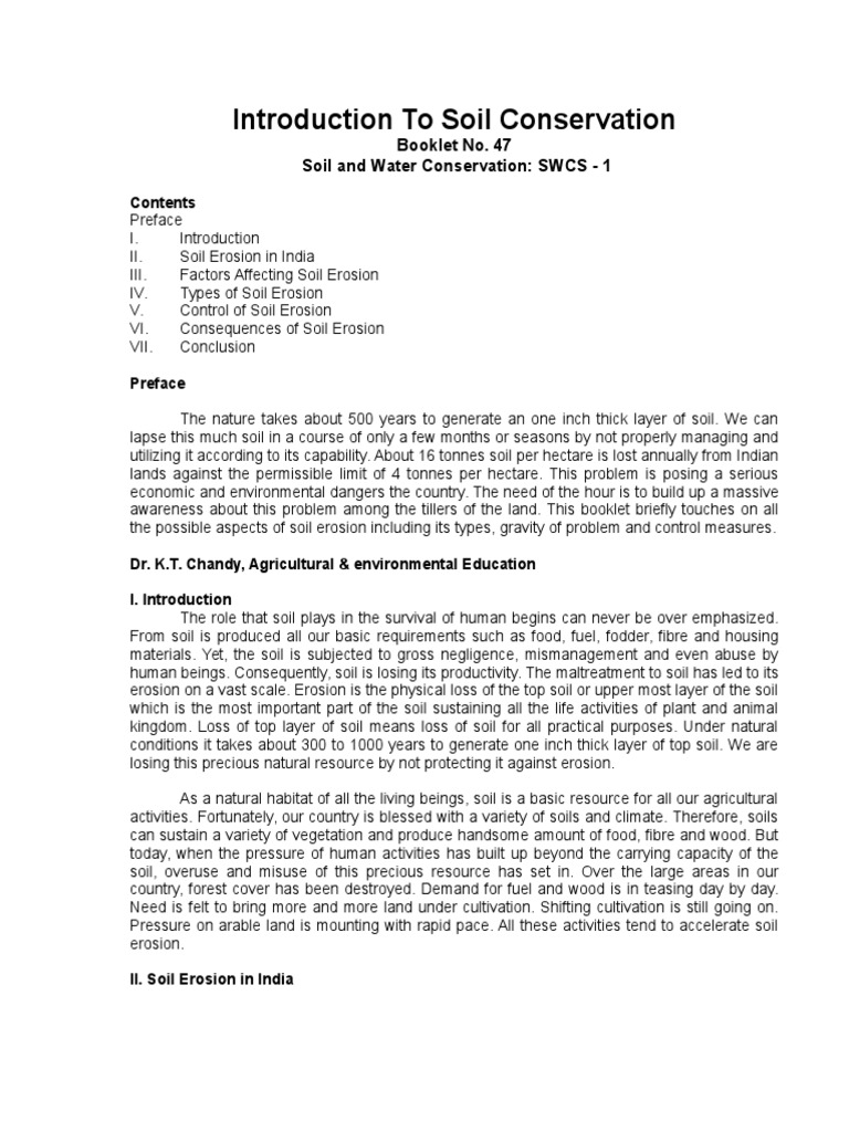 Introduction To Soil Conservation-47 | PDF | Erosion | Surface Runoff