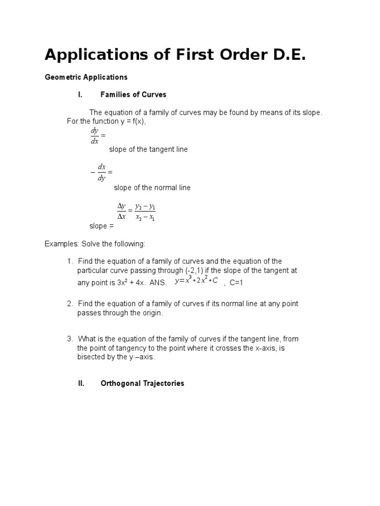Applications Math 24 Part 1 Pdf Tangent Thermometer