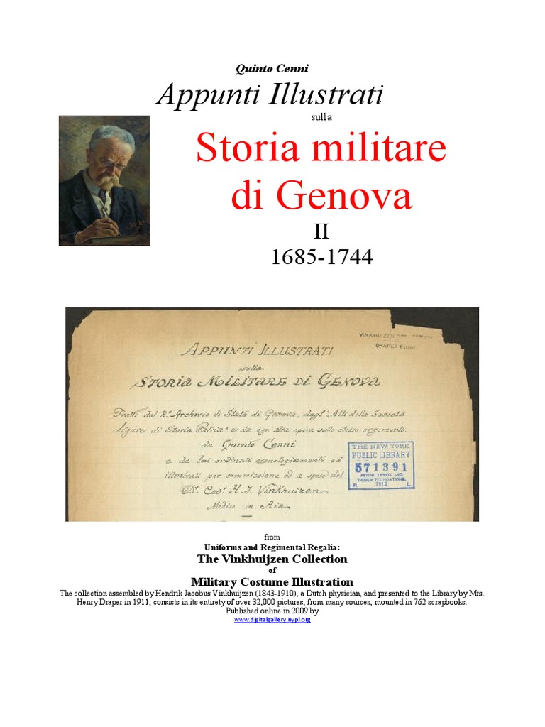 Cenni GENOESE Military History 2. 1685-1744 | PDF | International ...