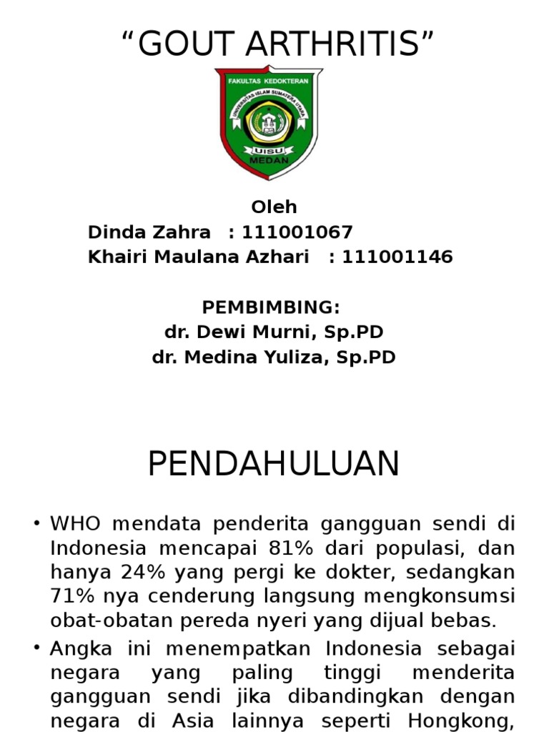 Gout: Penyebab, Gejala, dan Penanganan | PDF | Pengembangan Diri ...