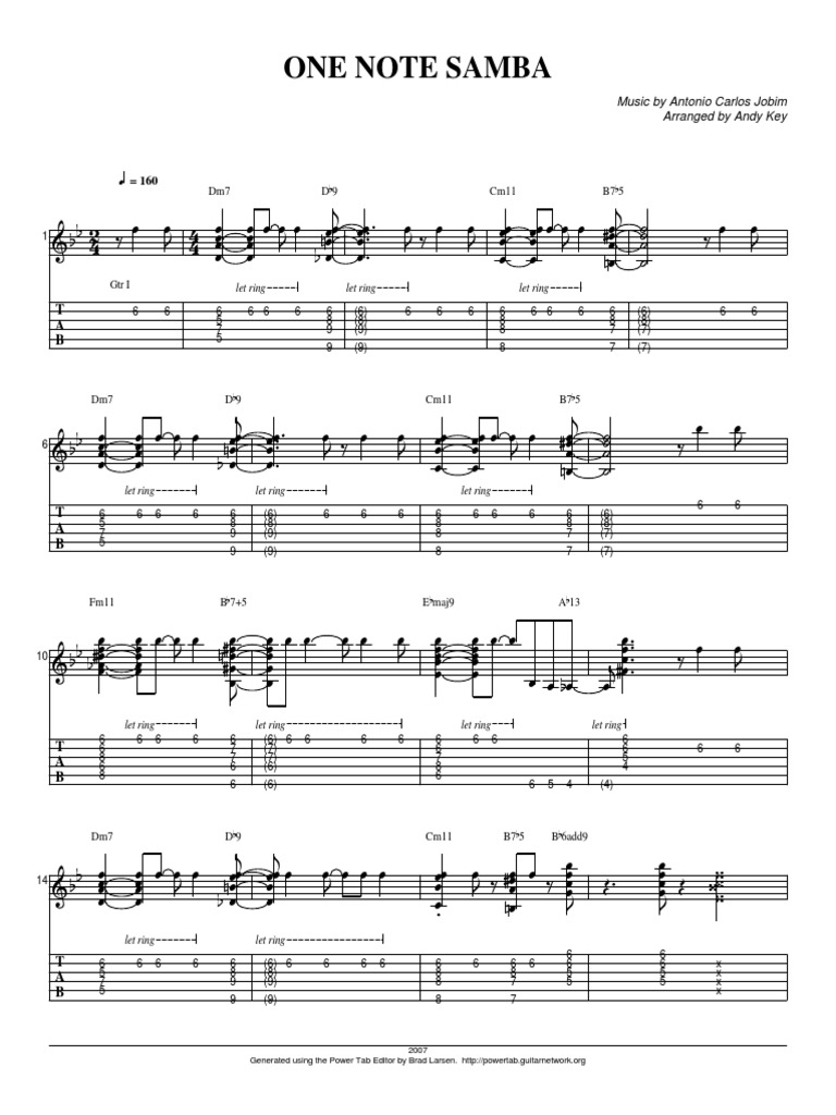 One Note Samba | PDF