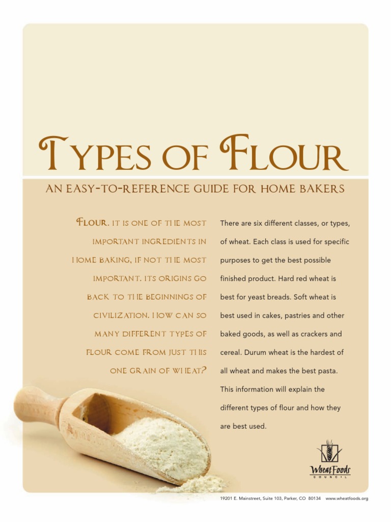 Flour Guide for Home Bakers | PDF | Cooking, Food & Wine