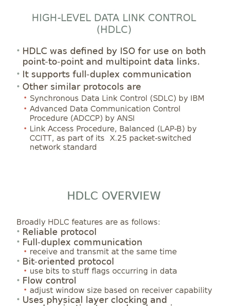 Hdlc Pdf Internet Protocols Communication