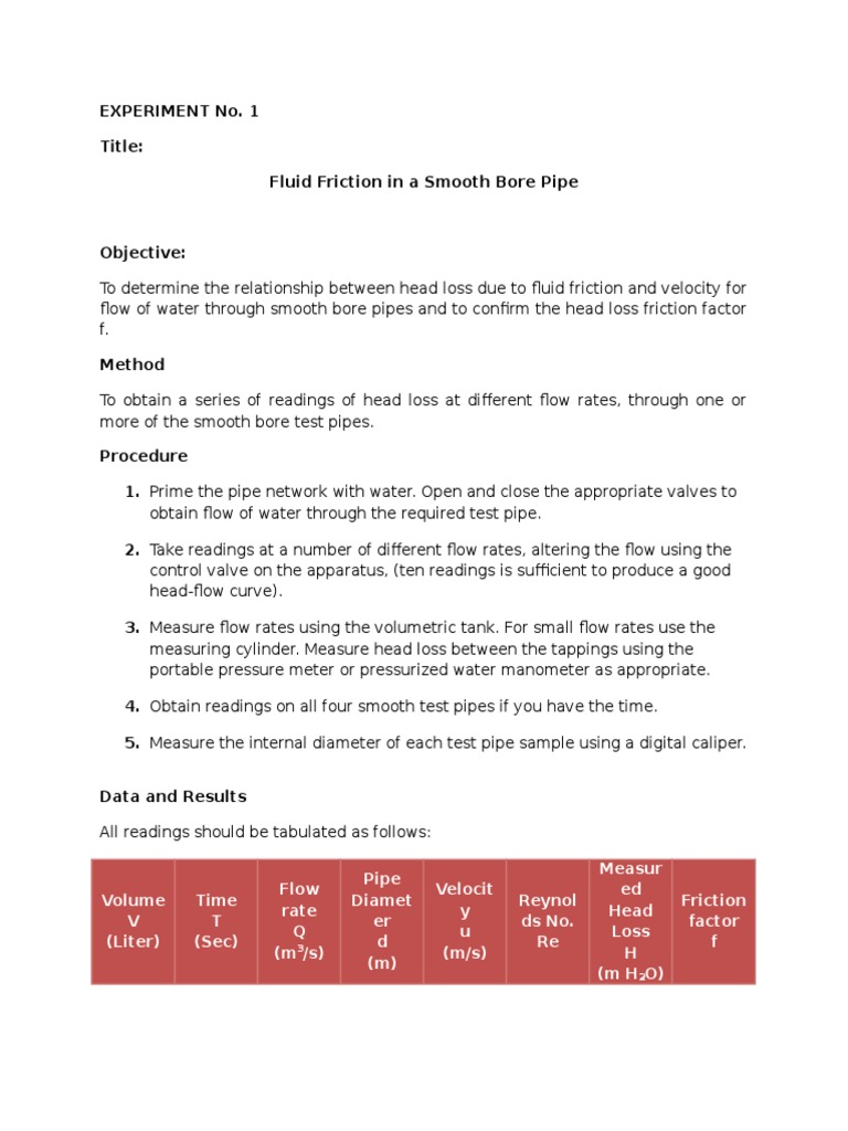 EXPERIMENT and Latest Equipment | Download Free PDF | Fluid Dynamics ...