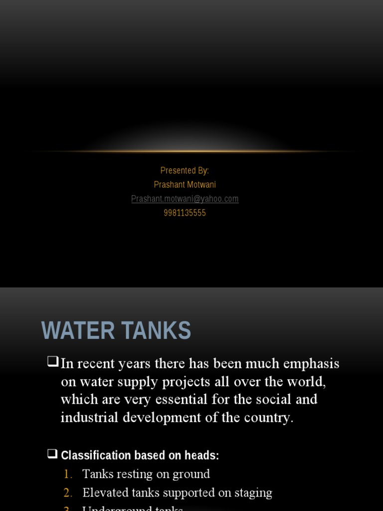 Water Tanks | PDF | Beam (Structure) | Stress (Mechanics)