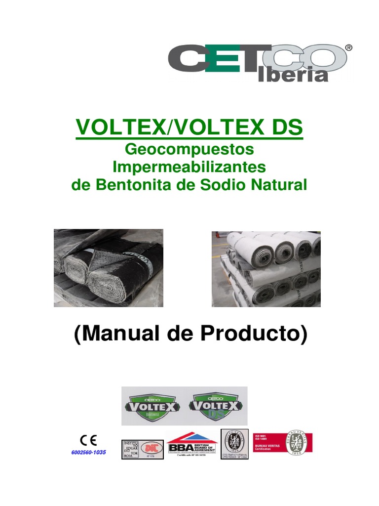 VoltexManual Es | PDF | Hormigón | Materiales de construcción