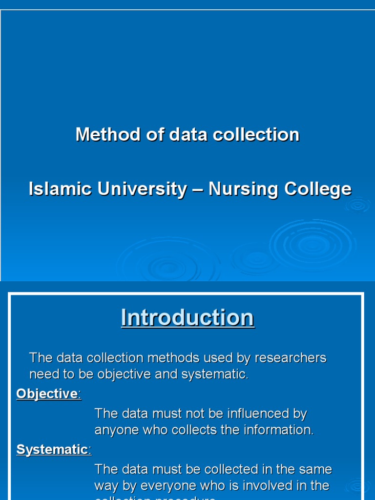 Methods of Data Collection | PDF | Observation | Questionnaire