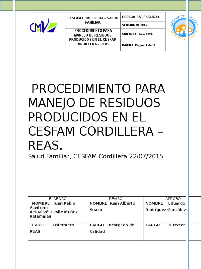 Protocolo REAS | PDF | Residuos | Materiales