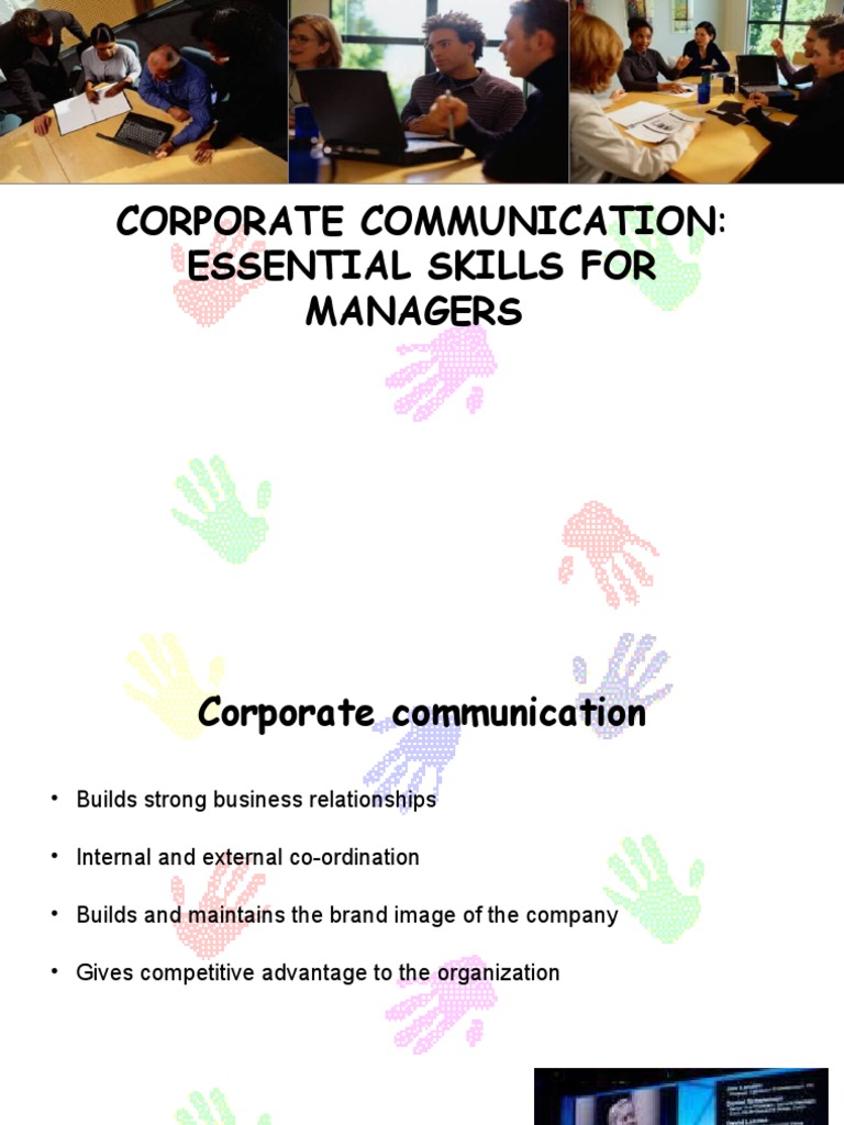 Corporate Communication: Essential Skills For Managers | PDF ...