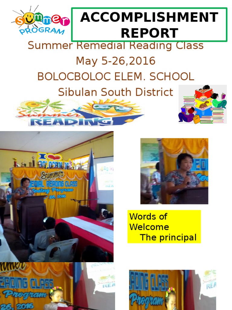Summer Remedial Reading Class | PDF