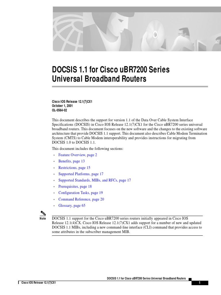DOCSIS 1.1 For Cisco uBR7200 Series Universal Broadband Routers | PDF ...