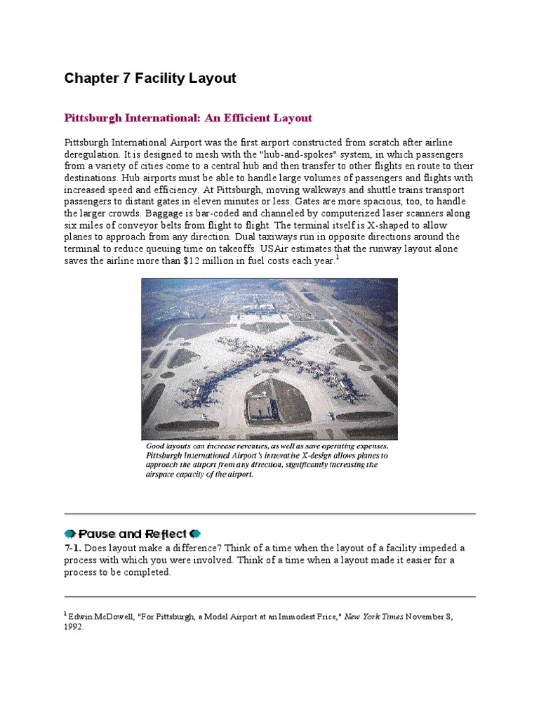 Chapter 7 Facility Layout | PDF | Automation | Warehouse