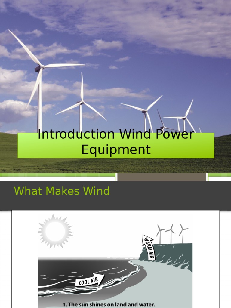 Introduction Wind Power Equipment | PDF | Wind Power | Wind Turbine