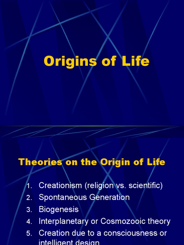 Theories on the Origin of Life | PDF | Cell (Biology) | Carbohydrates