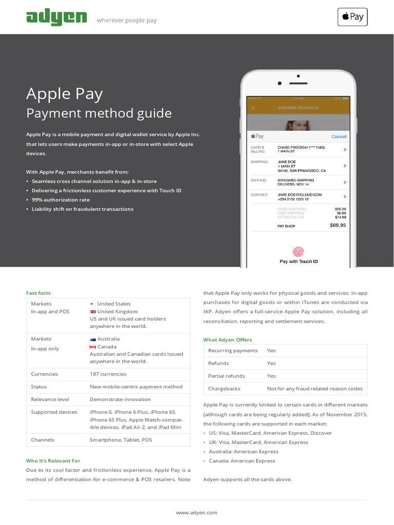 Apple Pay Payment Method Guide | PDF | Apple Pay | I Phone