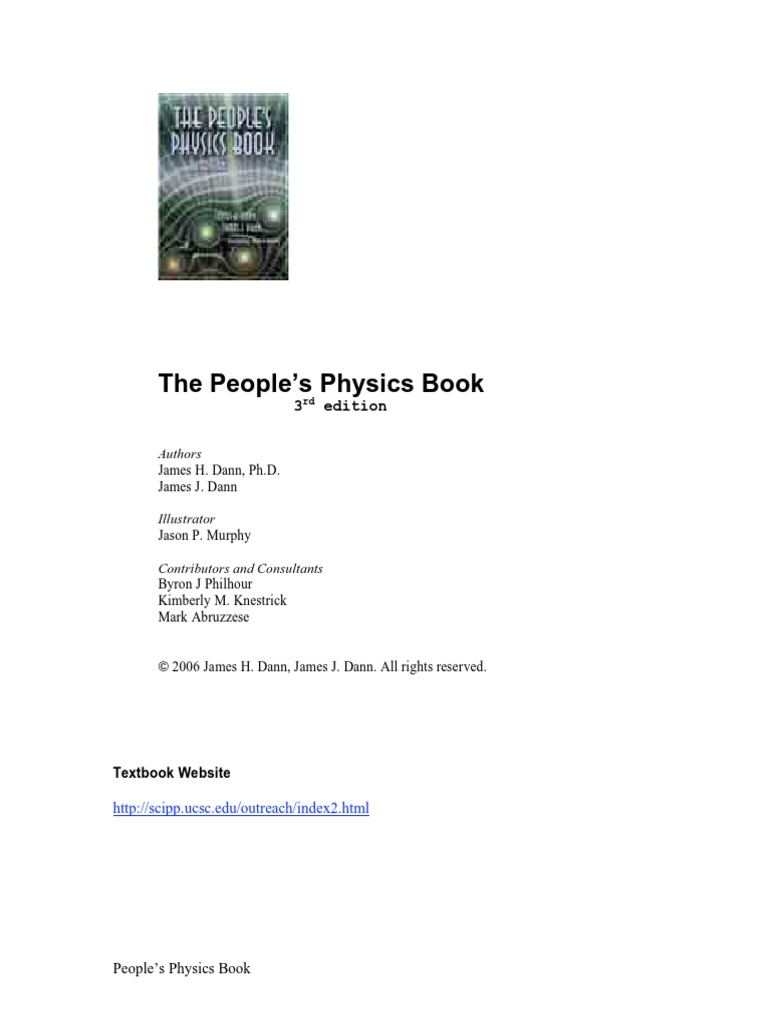 People Physics Book | PDF | Force | Newton's Laws Of Motion