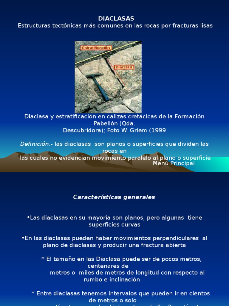 Diaclasas: Características y clasificación de las estructuras ...