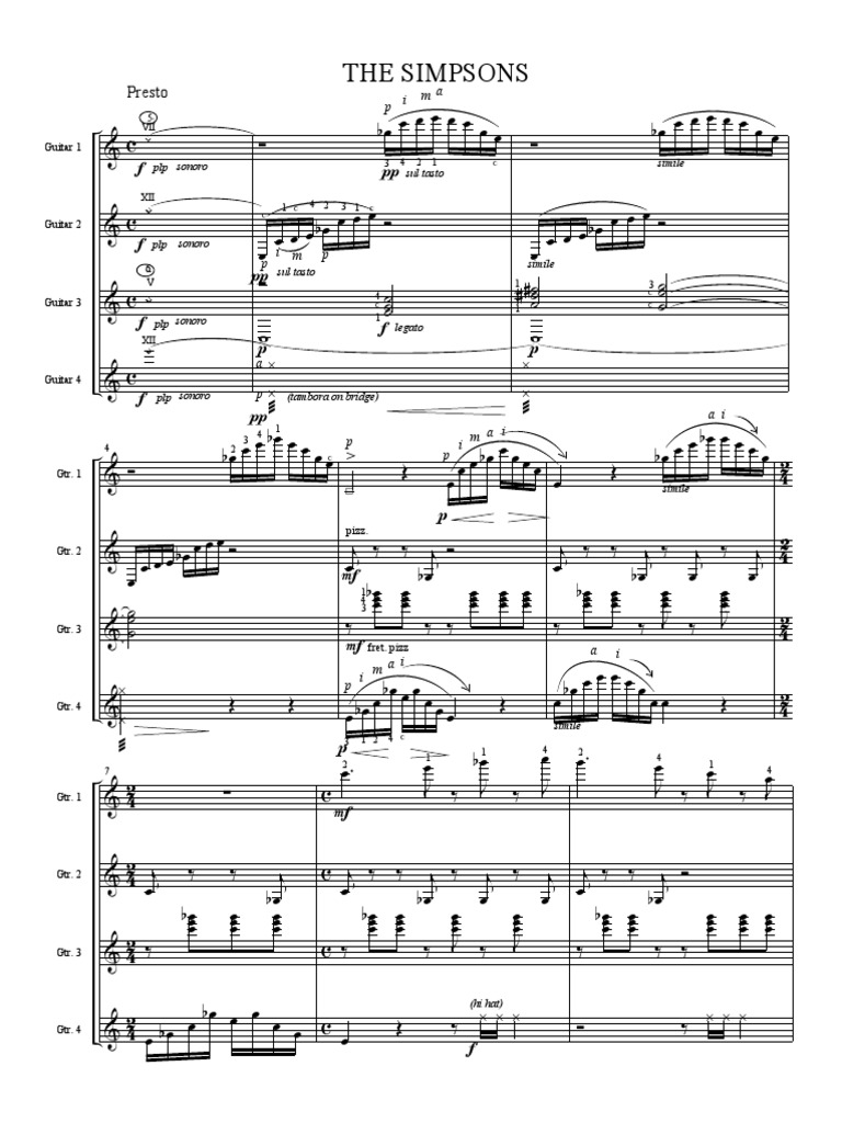 The Simpsons Finale Score | PDF