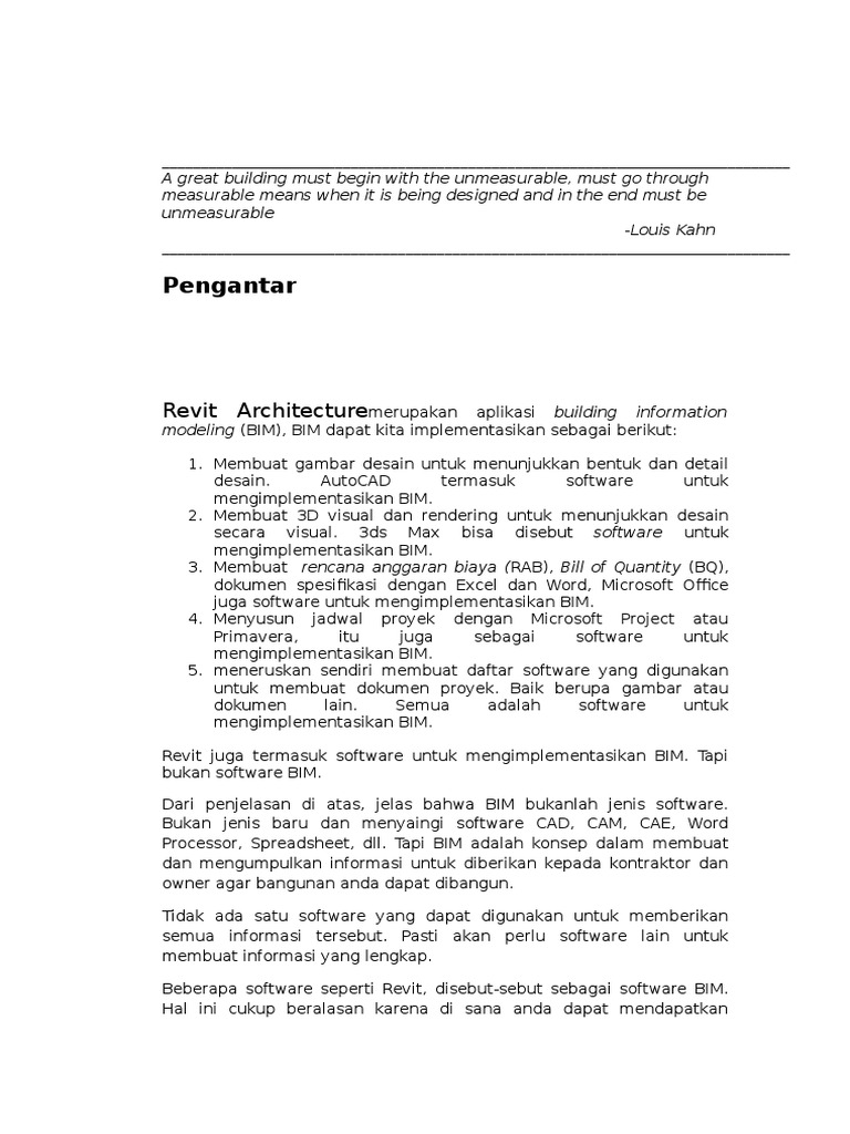 Modul Revit 2009 | PDF