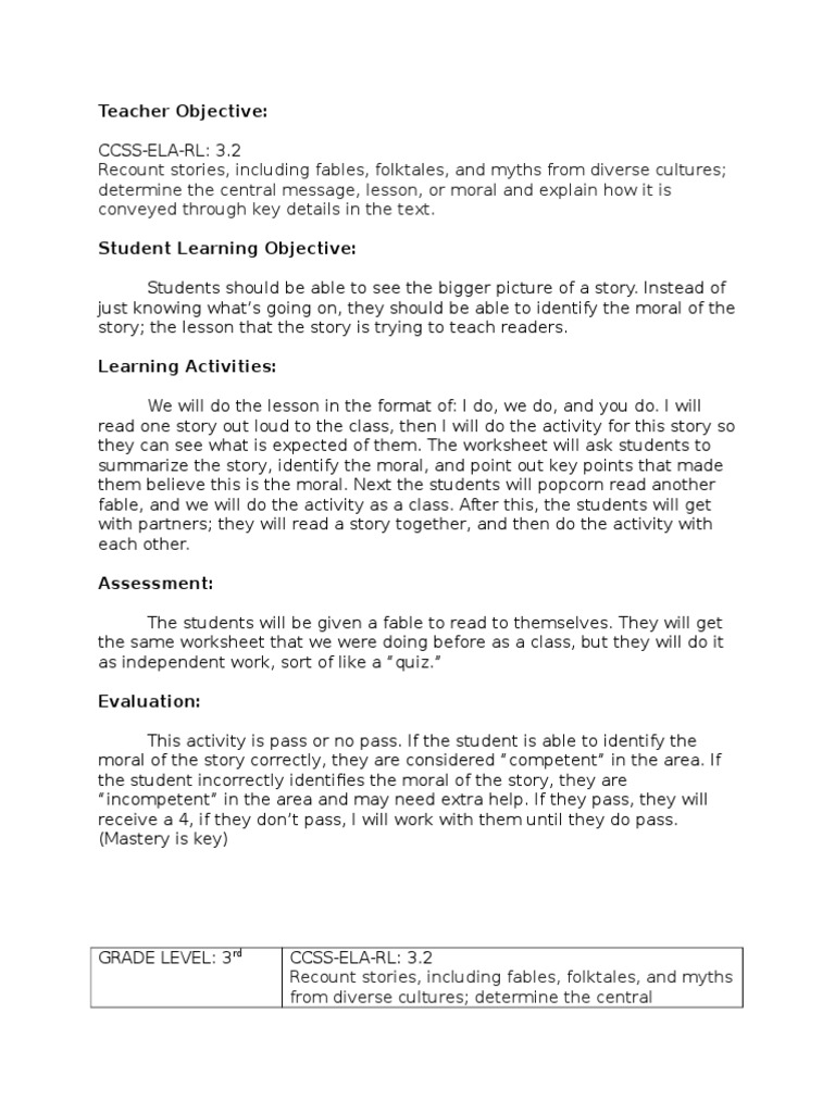 RL Lesson Plan Final | PDF | Goose | Shepherd