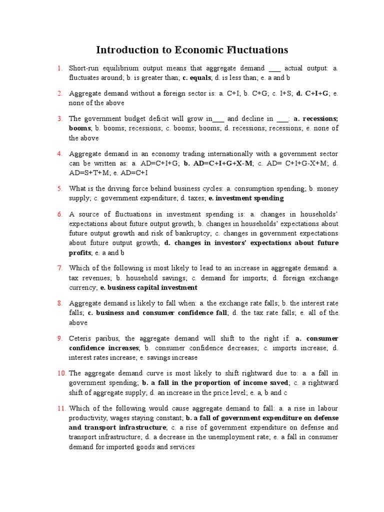 Fluctuations and Economic Growth | PDF | Business Cycle | Aggregate Demand