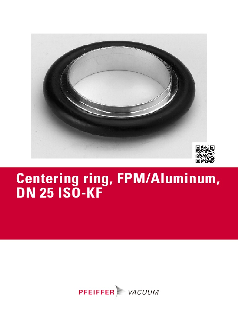 Centering Ring, FPM/Aluminum, DN 25 Iso-Kf | PDF