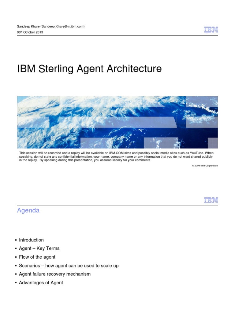 IBM Sterling Agent Architecture Overview | PDF | Concurrent Computing ...
